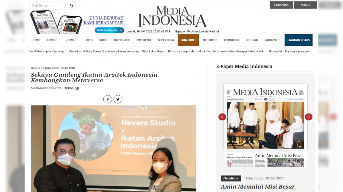Sekuya in Partnership with Indonesian Institute of Architect (IAI) | Sekuya
