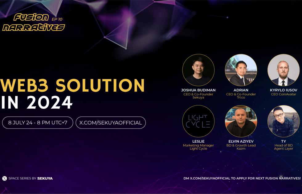 Sekuya Fusion Narrative Ep.10: Web3 Solution in 2024 | Sekuya