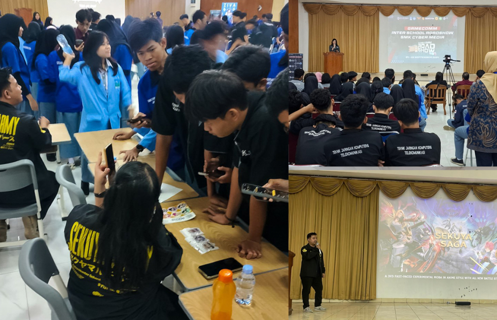 Gamecomm x Sekuya Roadshow di SMK Cyber Media | Sekuya